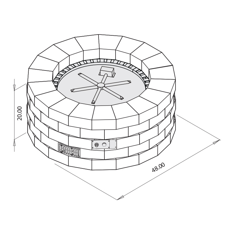 Grand Gas Fire Ring Kit | Rochester Concrete Products